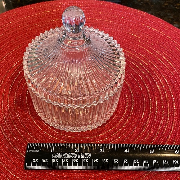 Mikasa | Accents | Vintage Mikasa Fire Crystal Ribbed Clear Glass ...